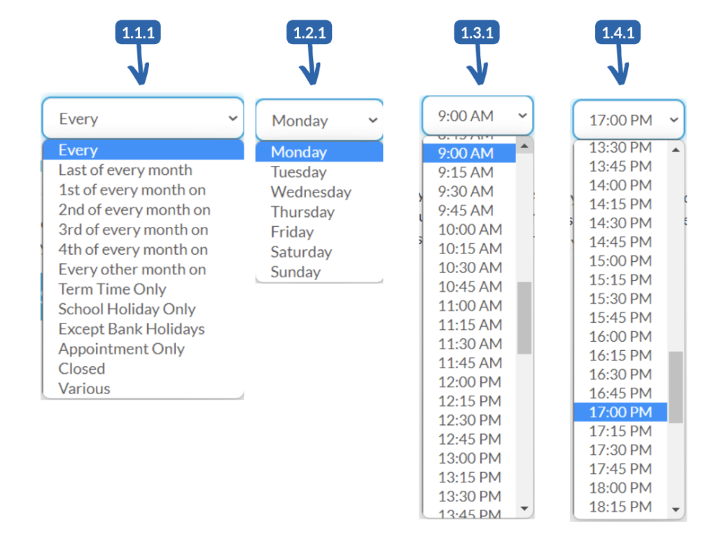 Opening Hours | aDoddle Guides Hub